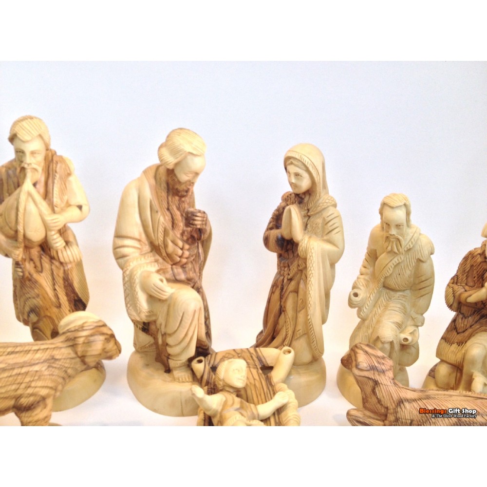 olive Wood Nativity Set